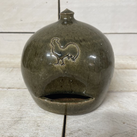 Art | Vintage Signed Art Deco Pottery Piece With Rooster Logo Fast ...